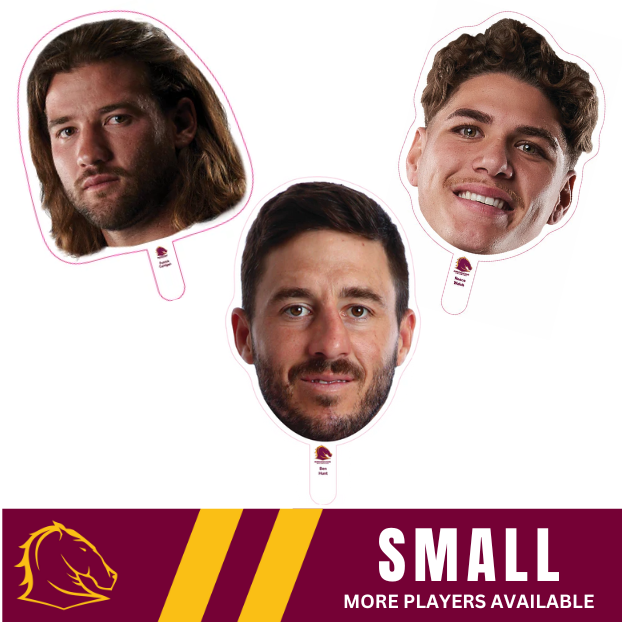 Brisbane Broncos Player Head Cutouts - SMALL