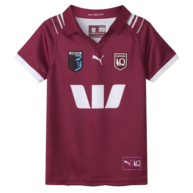 QLD Maroons 2025 Kids Jersey