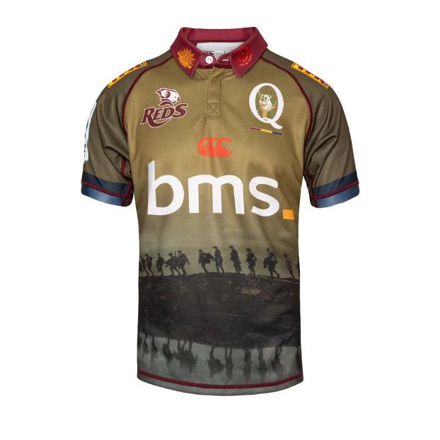 QLD Reds 2025 Mens Anzac Jersey